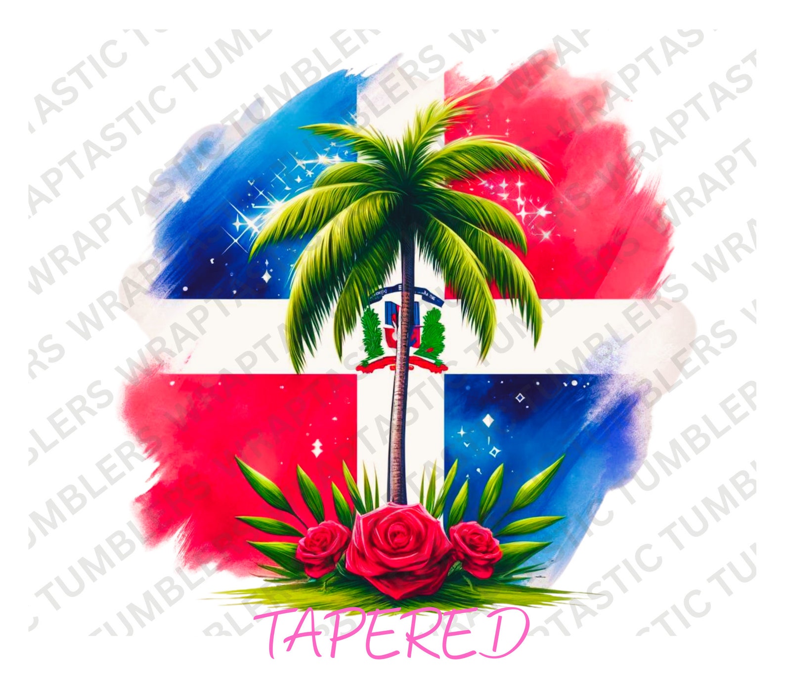 Dominican Republic Tumbler Wrap Svg, Dominican Tumbler Png Dominican ...
