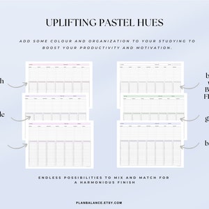 Weekly Study Tracker Printable Schedule, 10 Minute Time Block Planner ...