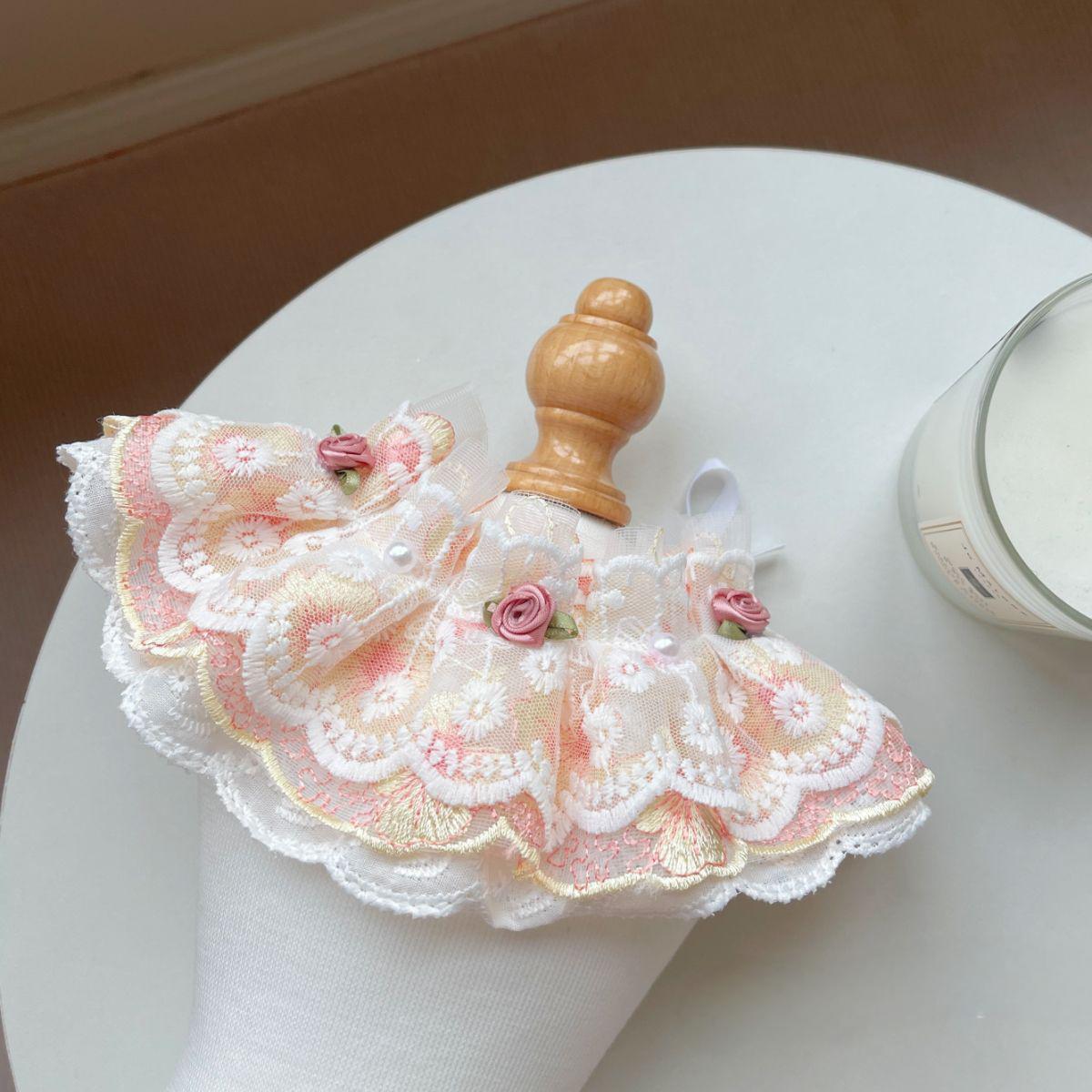Handmade Rose and Lace Collar for Pet Cats and Dogs, Pet Party, Wedding ...