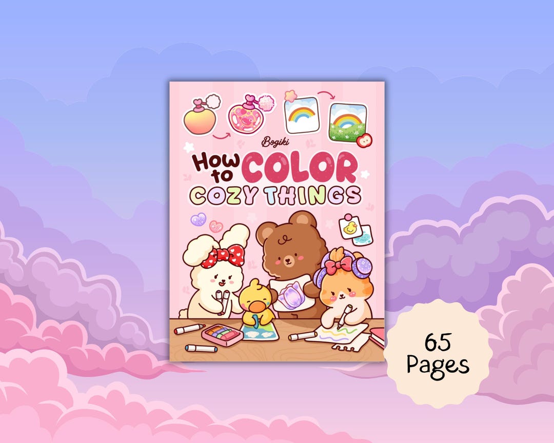 How to Color Cozy Things Patterns, Easy Coloring Guide for Adults, 65 ...