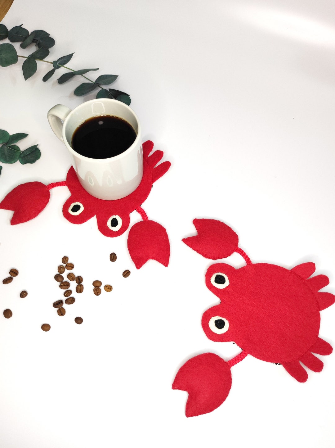 Adorable Felt Animal Coasters for Kids - Absorbent Non-slip Mats ...