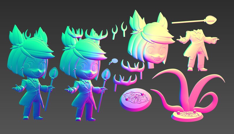 Alastor Chibi Hazbin Hotel - Etsy México