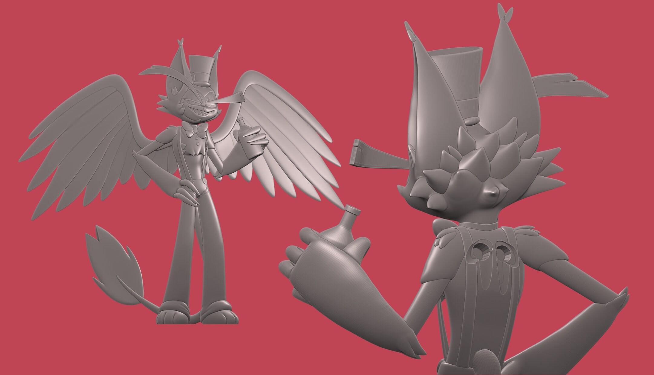 Husk Hazbin Hotel Digital Model for 3D Printing - Etsy