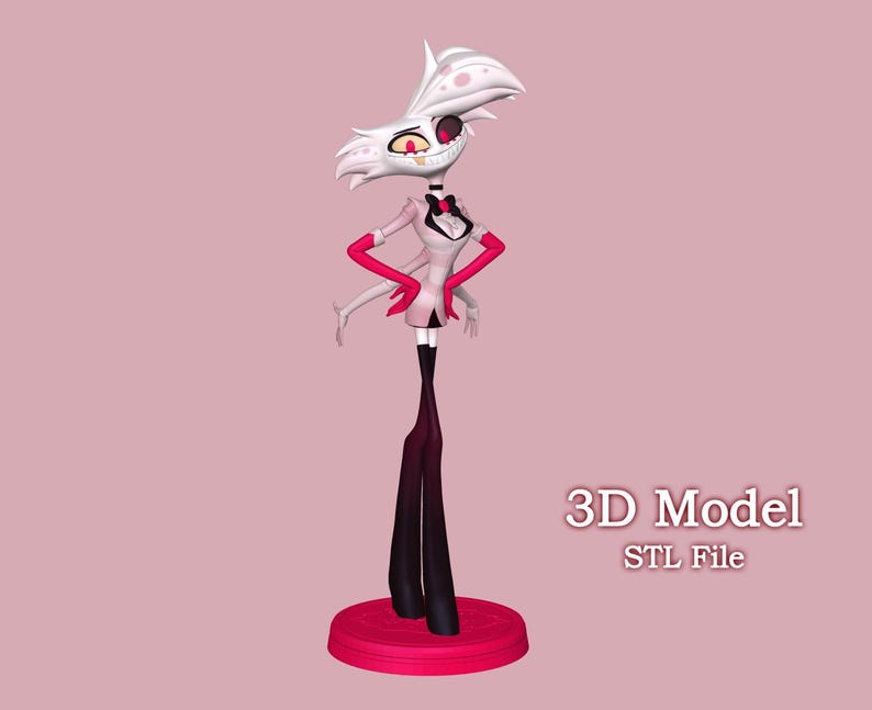 Angel Dust Hazbin Hotel Digital Model for 3D Printing - Etsy