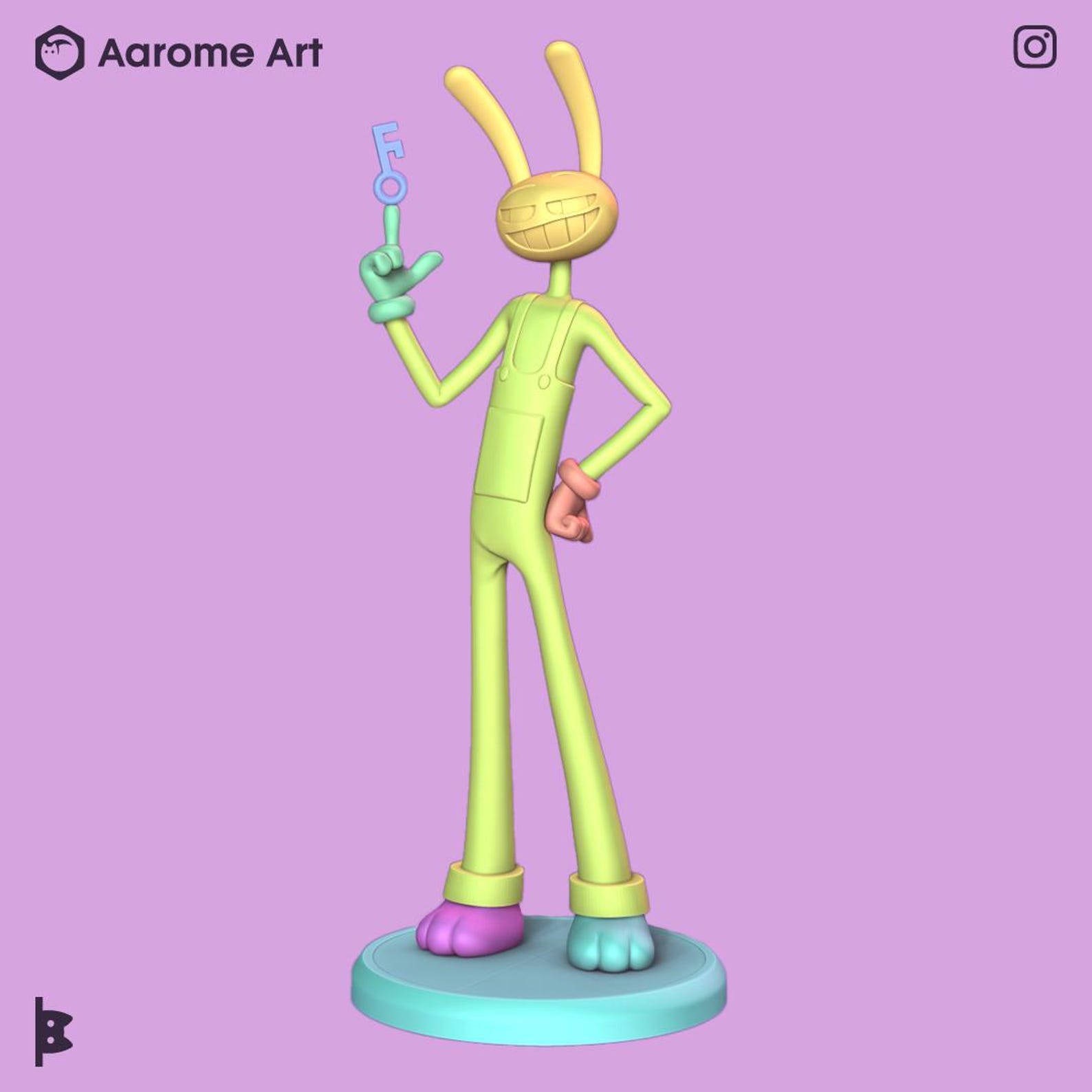 Jax the Amazing Digital Circus Digital Model for 3D Printing - Etsy
