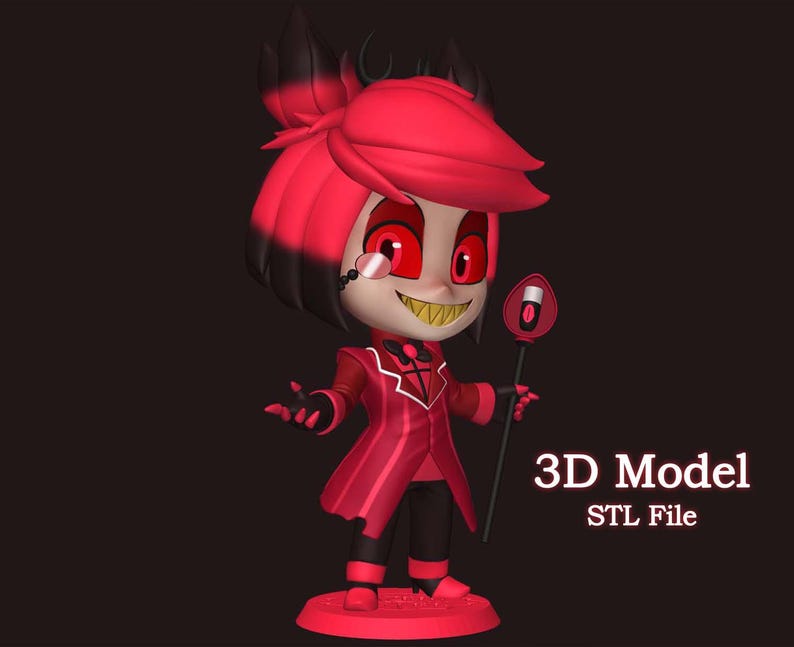 Alastor Chibi Hazbin Hotel - Etsy