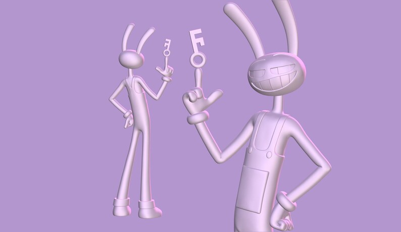 Jax the Amazing Digital Circus Digital Model for 3D Printing - Etsy