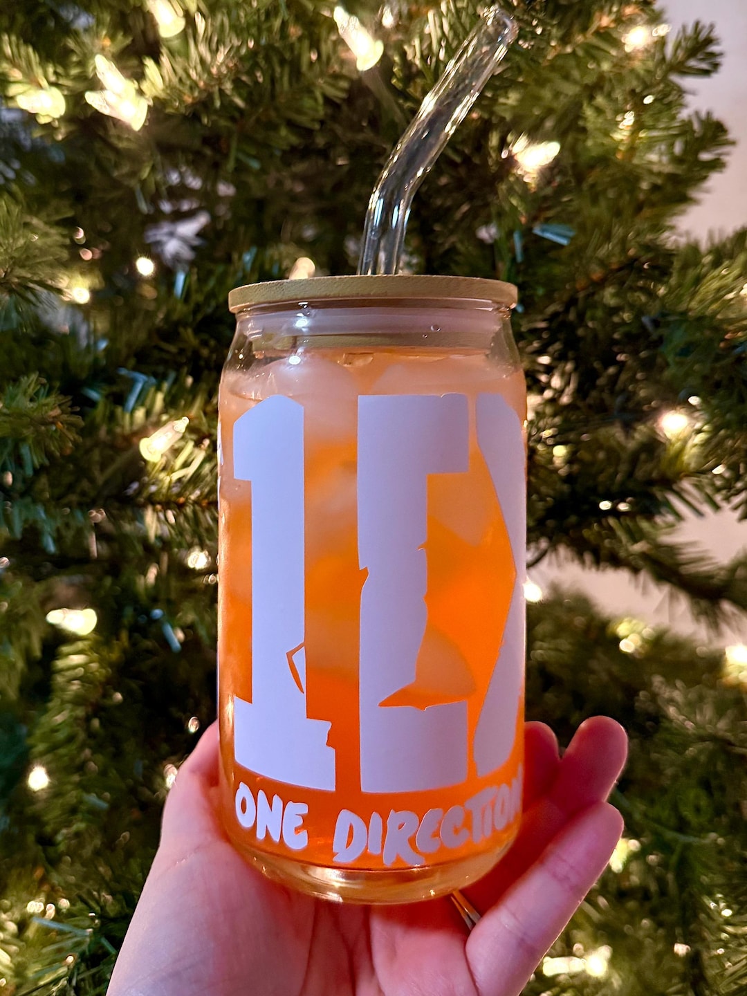 One Direction Signature Glass Tumbler: 1D Fan Gift - Etsy
