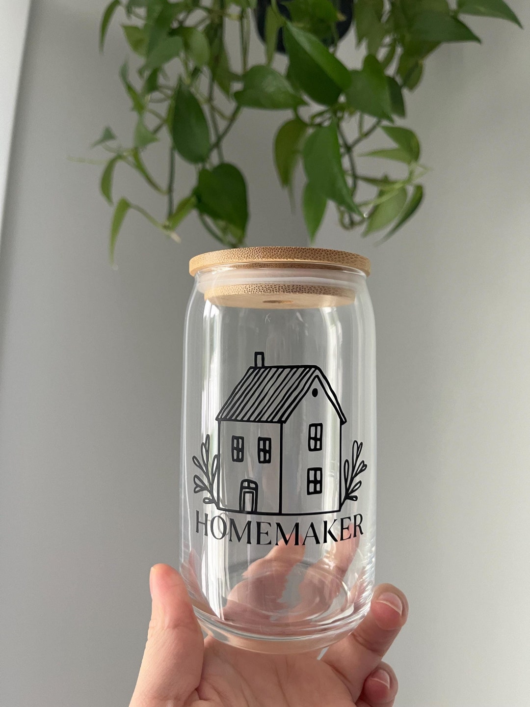 Homemaker Glass Tumbler | Gifts for Homemakers, Sahms & Crunchy Moms ...