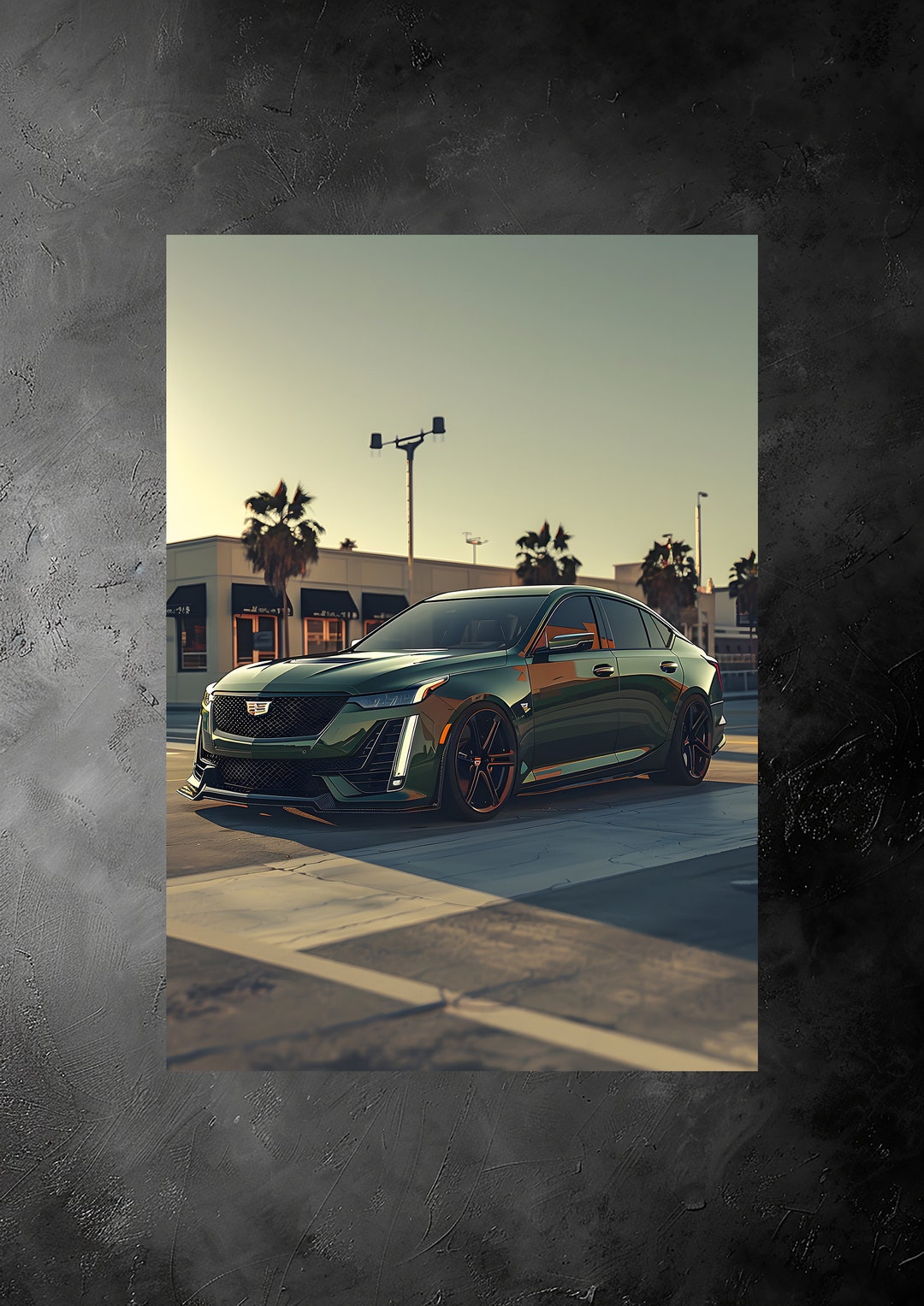 Cadillac CT5-V Blackwing Sports Car Poster Cadillac Wall Art CT5-V ...
