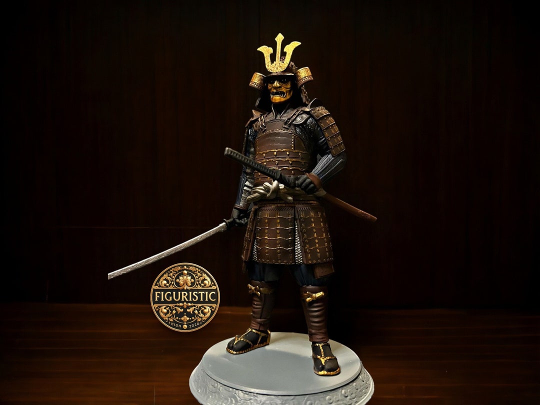 Samurai Warrior Figure, 20 Cm, Detailed Traditional Armor, SLA UV Resin ...