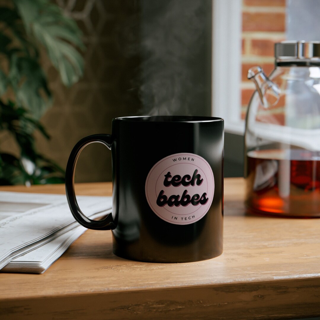 Tech Babes Dark Mode Logo Mug - Etsy
