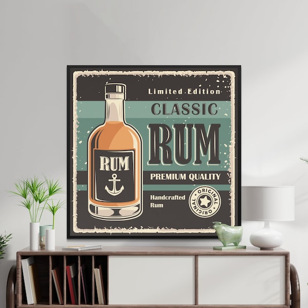 Rum Ad Poster - Etsy