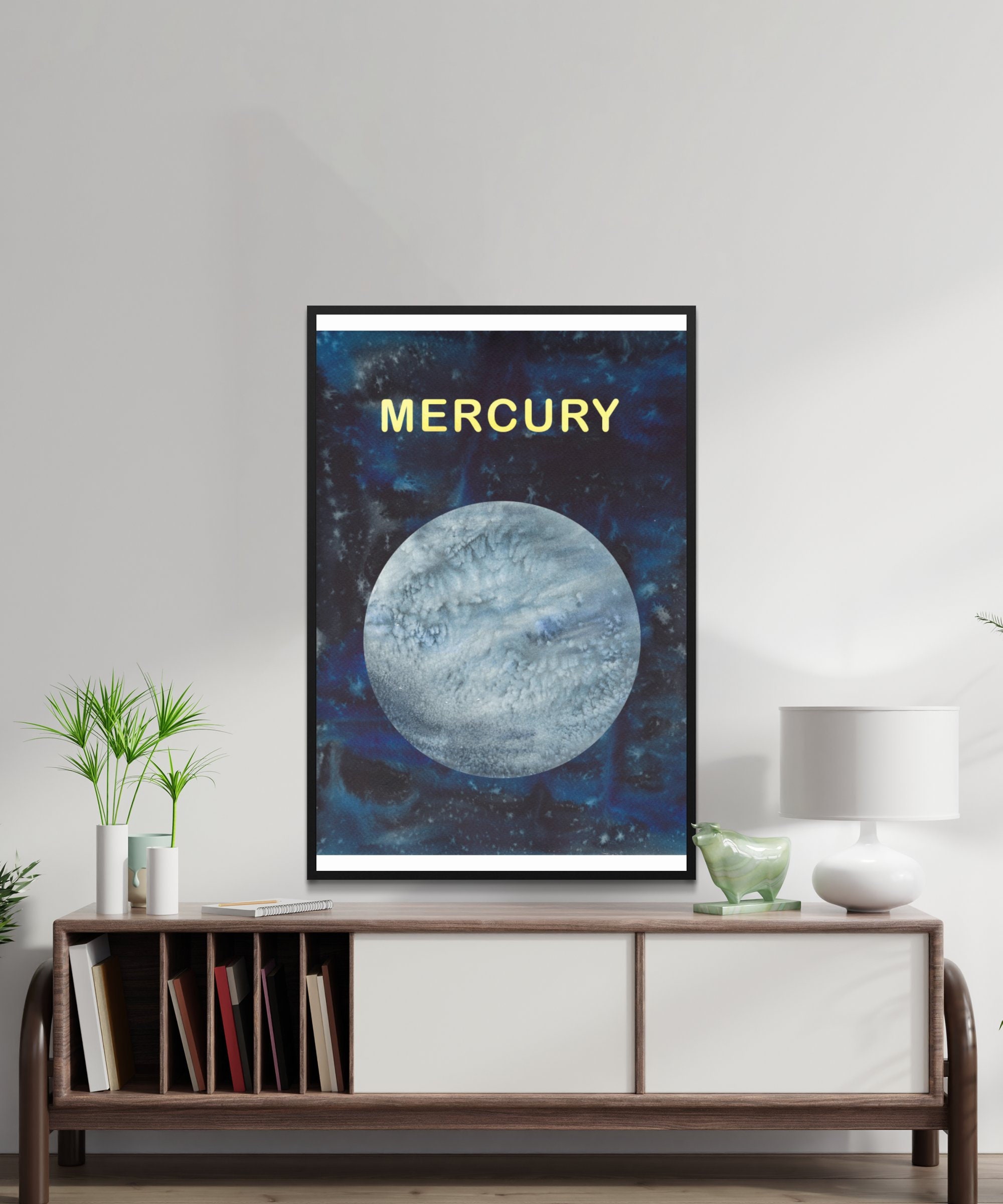 Mercury Planet Poster, Space Wall Art, Astronomical Print, Astronomy ...