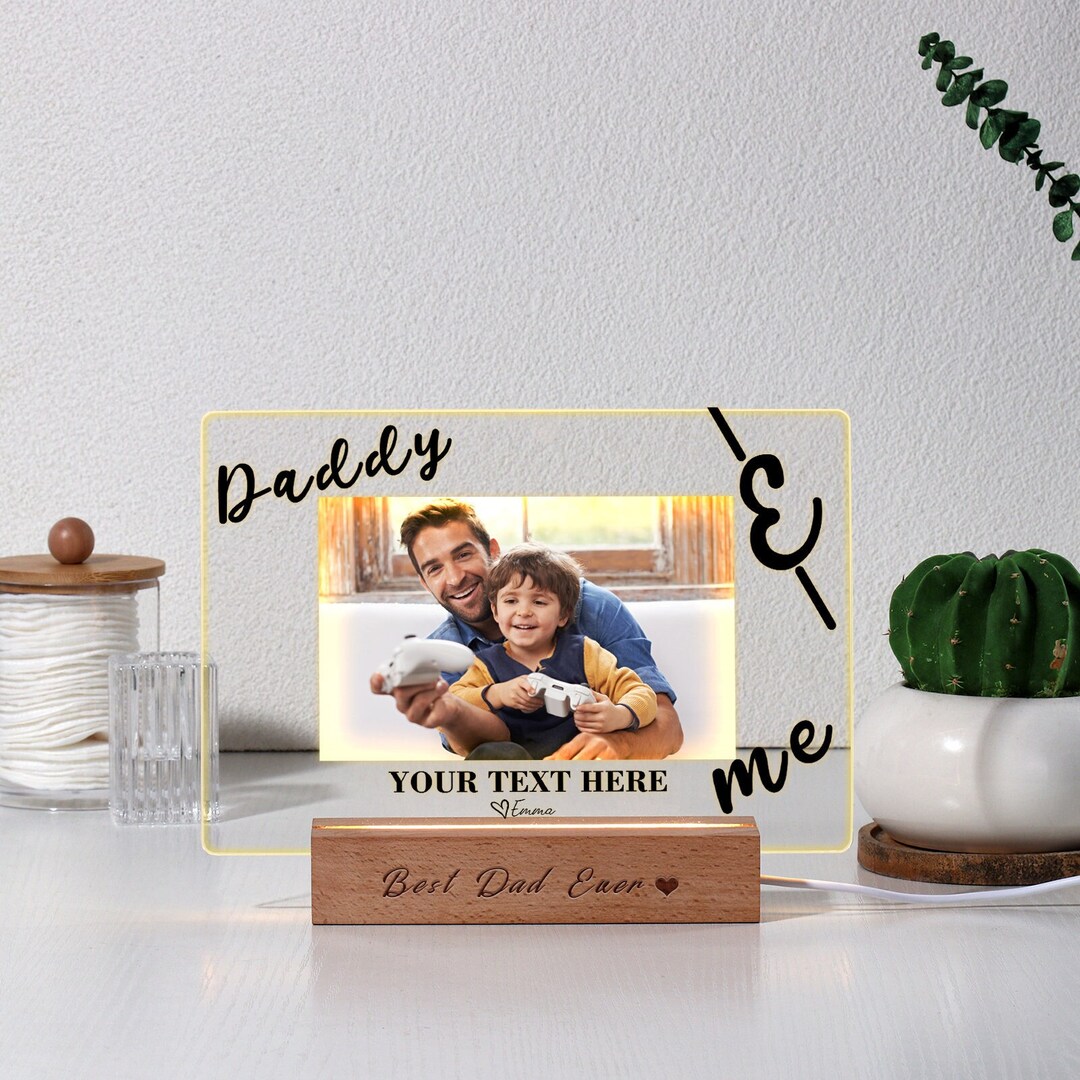 Personalized Light With Gift Box, Dad Night Light, Dad Gifts From ...