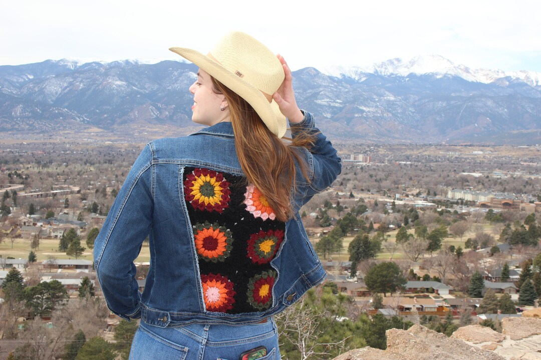 Crochet Jean Jacket - Etsy