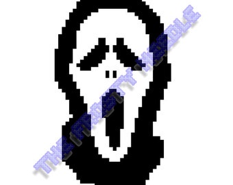 Scream 4 2011 Horror Cross Stitch Pattern Pixel Art - Etsy