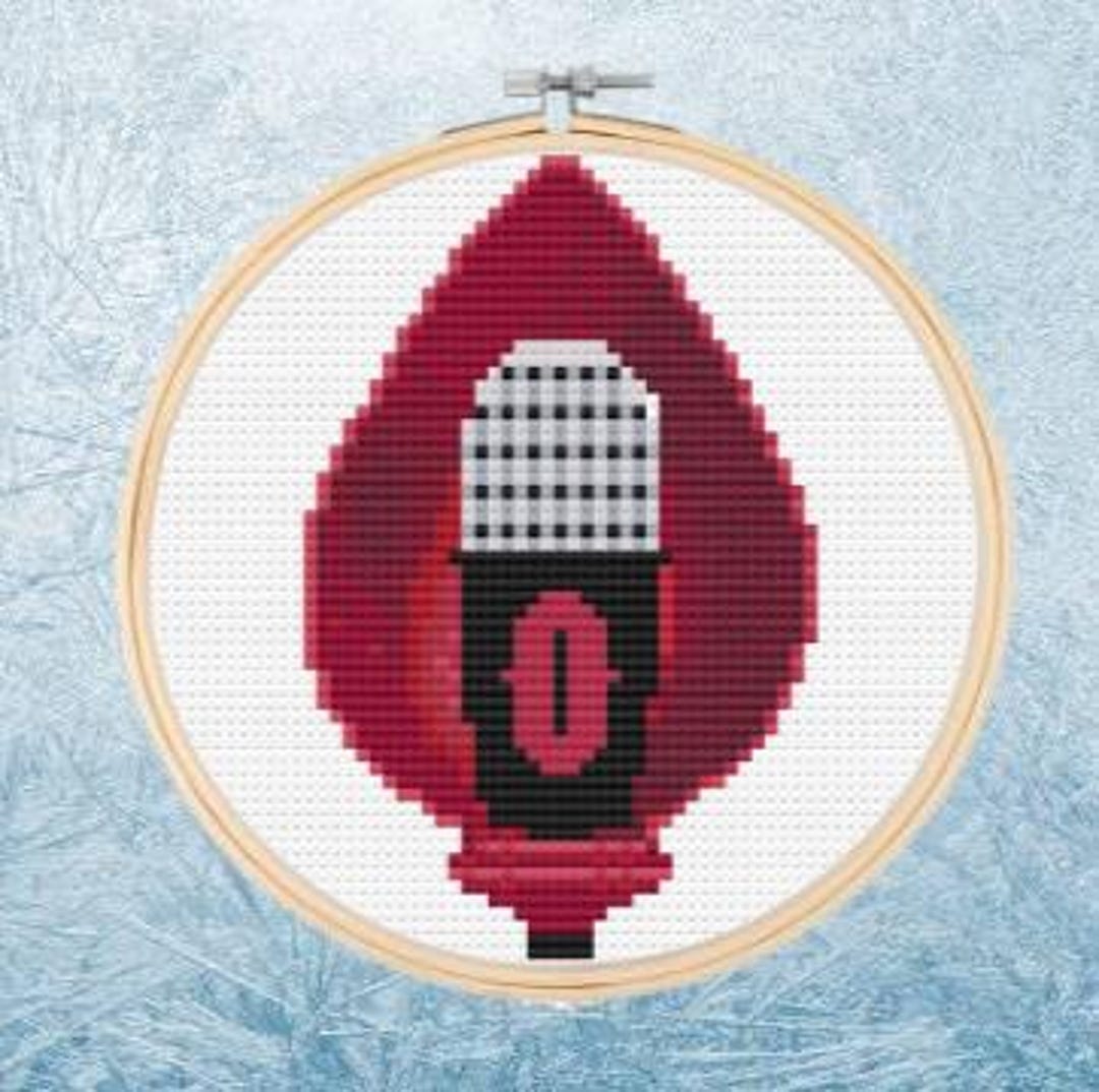 Cross Stitch Pattern - Hazbin Hotel Alastor Cane Microphone Head - Etsy