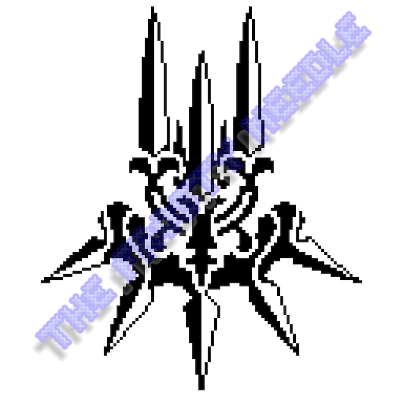 Cross Stitch Pattern - Nier Automata Yorha Logo - Etsy
