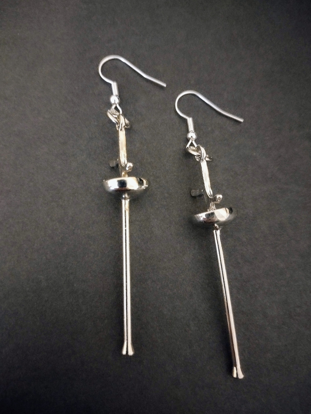 Fencing Epee Sword Earrings - Etsy