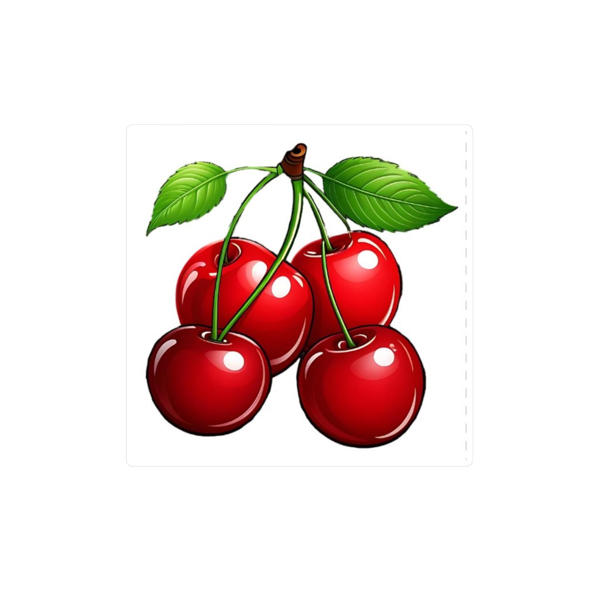 Cherries Decals, Sticker, Laptop Decal, Phone Decal, Window Decal, Cute ...