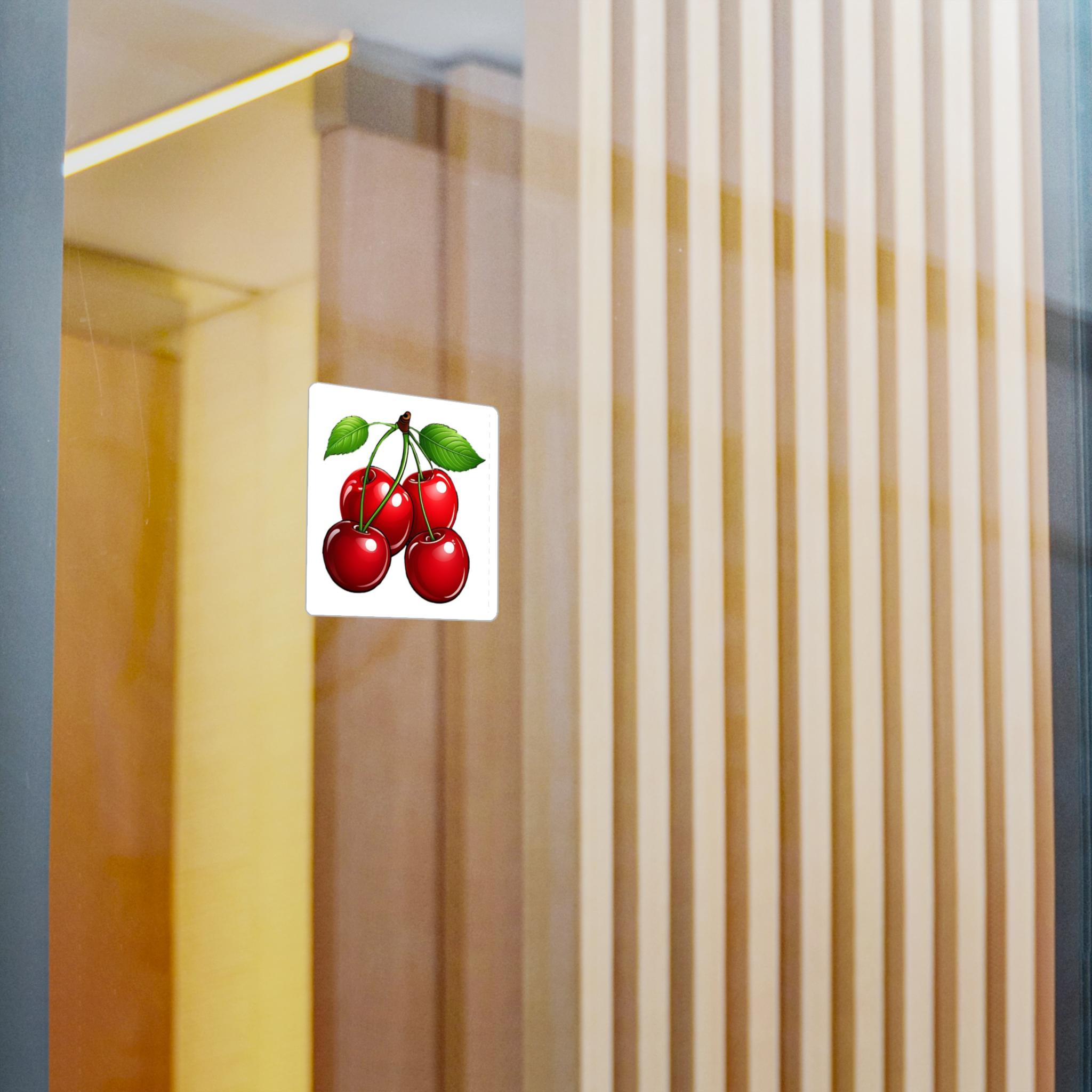 Cherries Decals, Sticker, Laptop Decal, Phone Decal, Window Decal, Cute ...