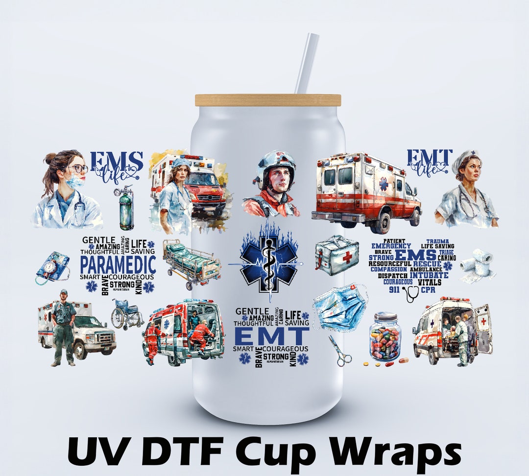 UVDTF EMT/EMS Life Libbey Cup Wraps - Etsy