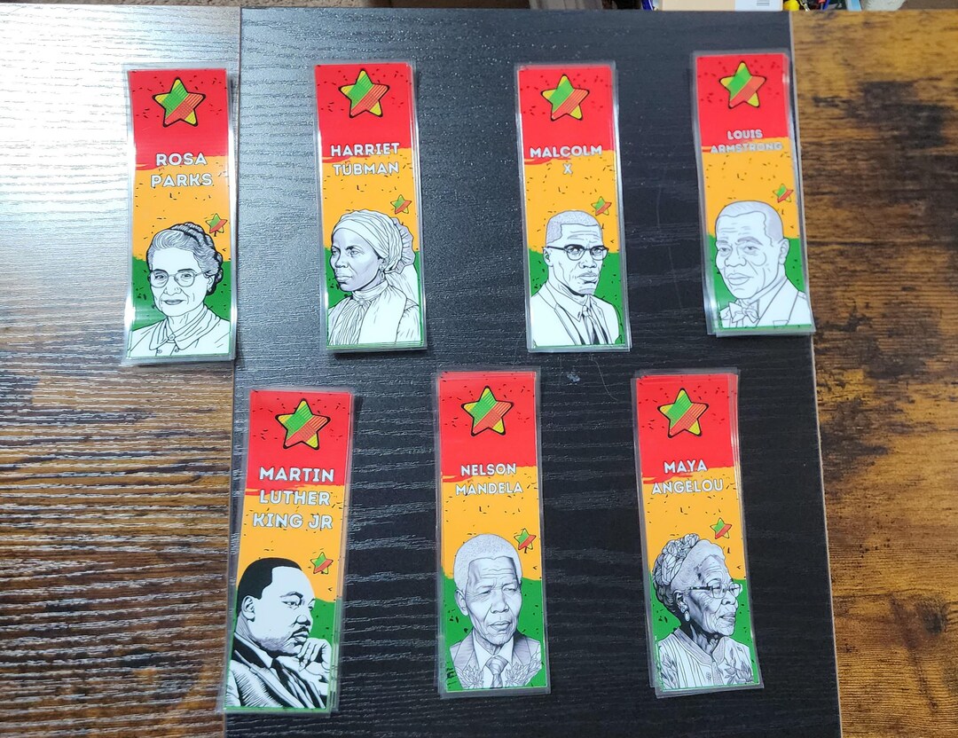 UVDTF Bookmark Black History Icons 2x6in Decals - Etsy