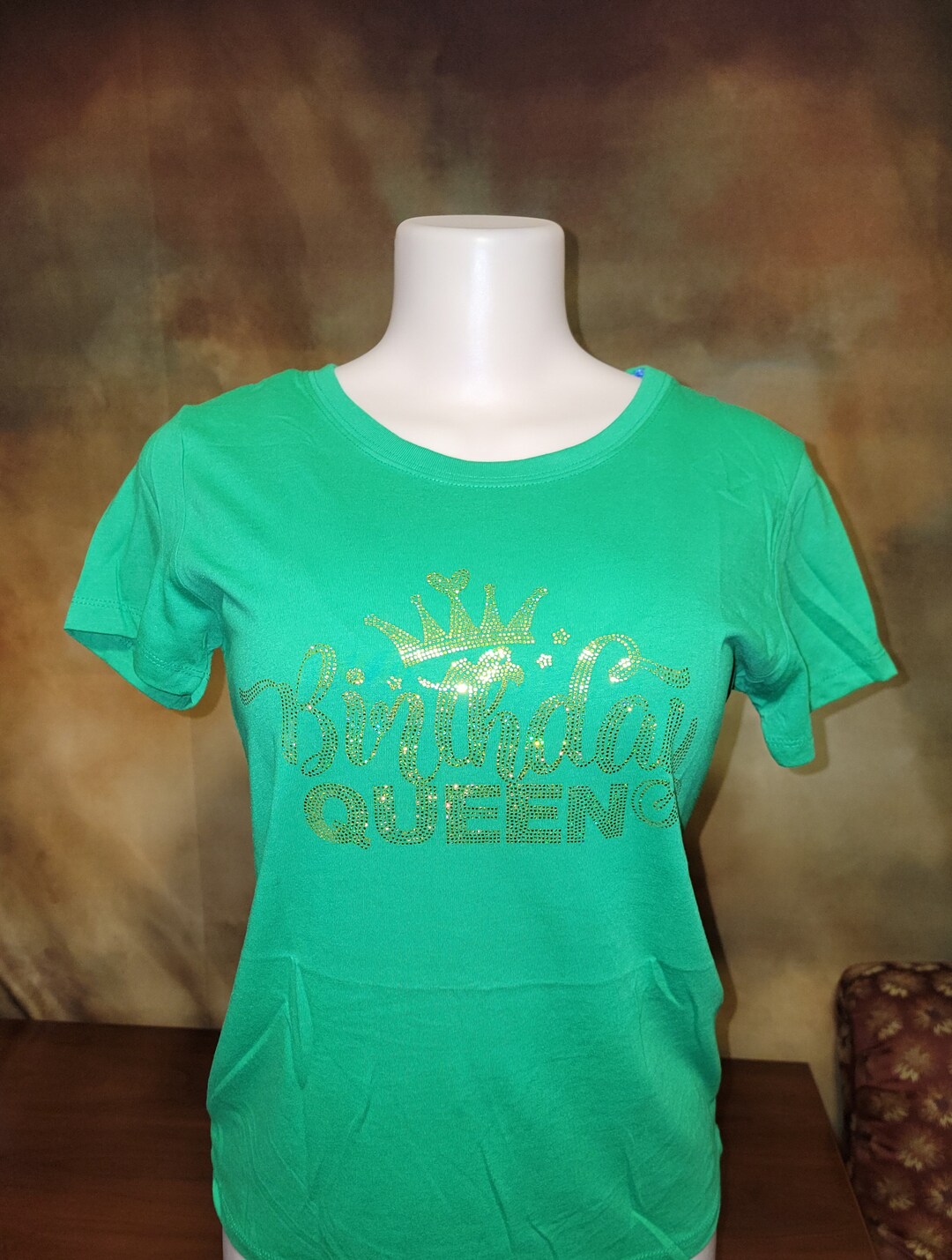 Green Birthday Queen Spangle Bling T-shirt - Etsy