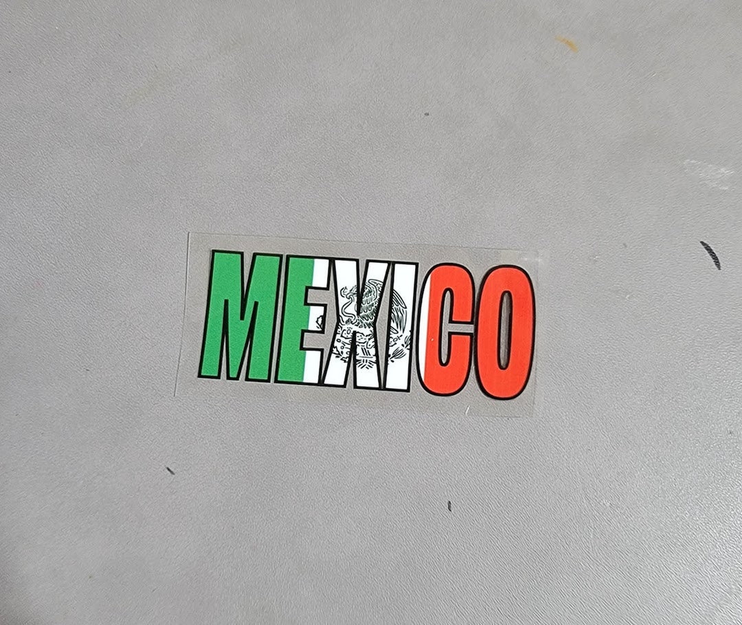 UVDTF 4x1.5 Inch Mexico Decal - Etsy