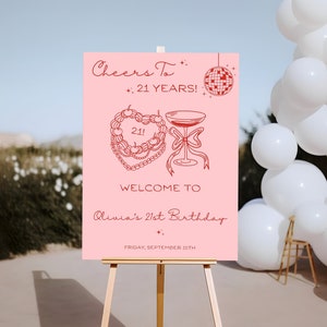 21st Birthday Welcome Sign | 21 Birthday | Birthday Welcome Sign ...