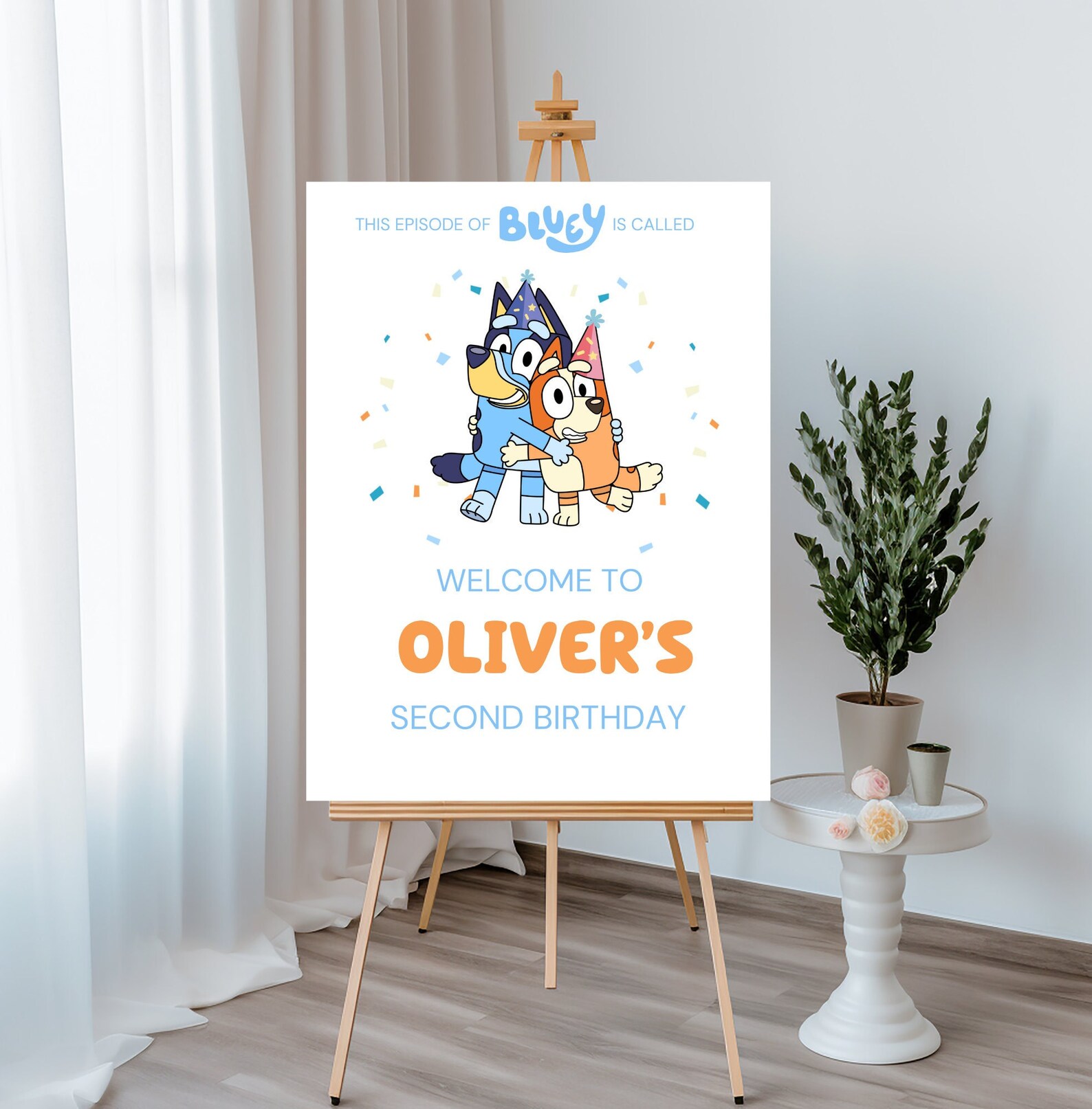 Bluey Birthday Welcome Sign Bluey Bluey Birthday Bluey Party Welcome ...