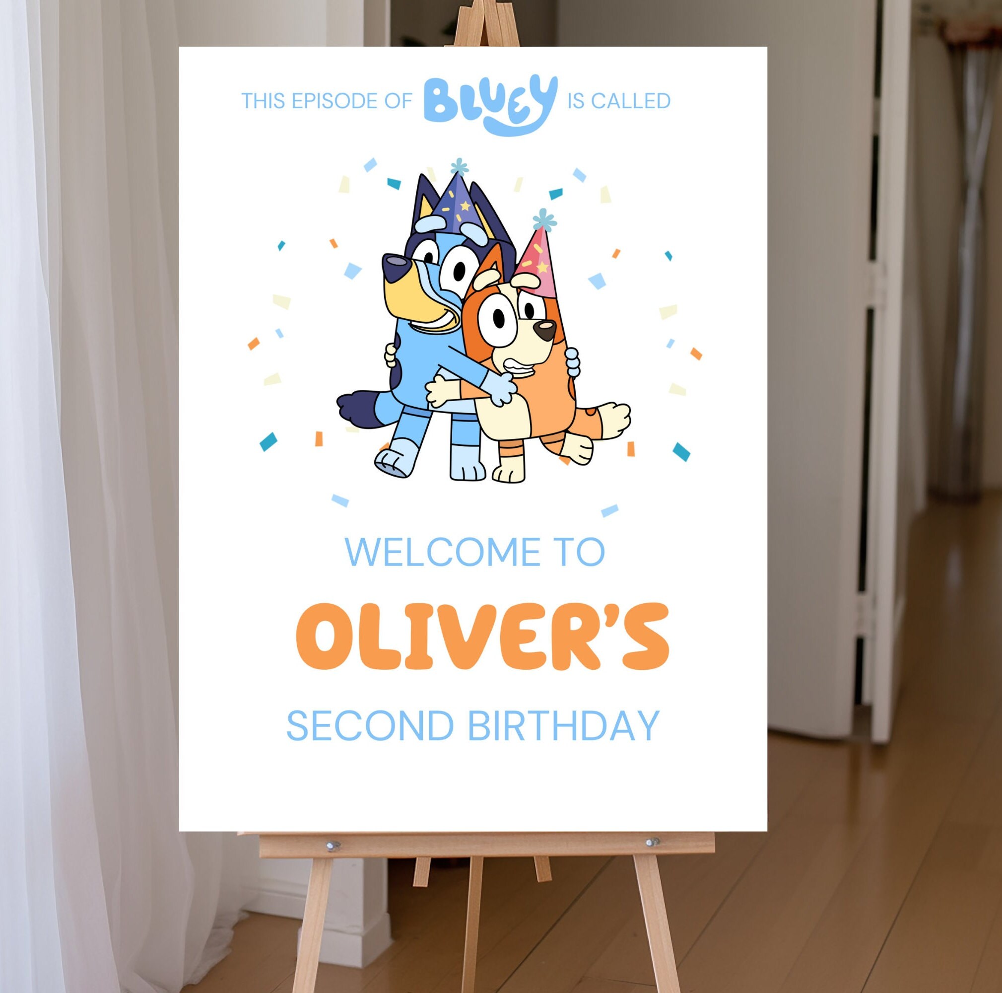 Bluey Birthday Welcome Sign Bluey Bluey Birthday Bluey Party Welcome ...