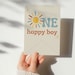 One Happy Boy Banner First Trip Around the Sun 1st Birthday Banner ...