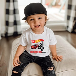 Hot Cars | Birthday Shirt | Race Car Birthday Shirt | Need Four Speed ...