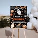 Editable Halloween Party Welcome Sign: Spooky Watercolor Design ...
