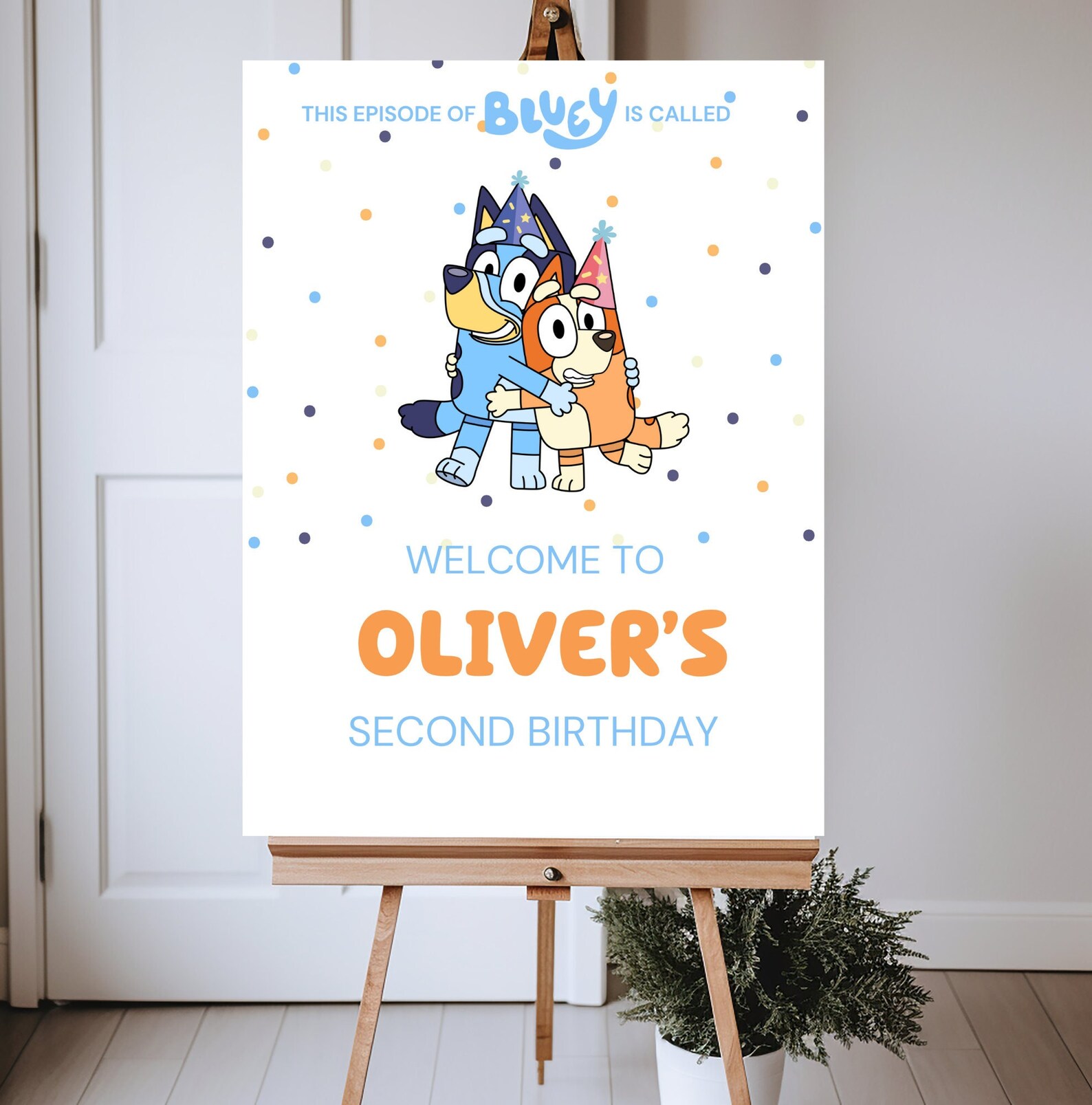 Bluey Birthday Welcome Sign Bluey Bluey Birthday Bluey Party Welcome ...