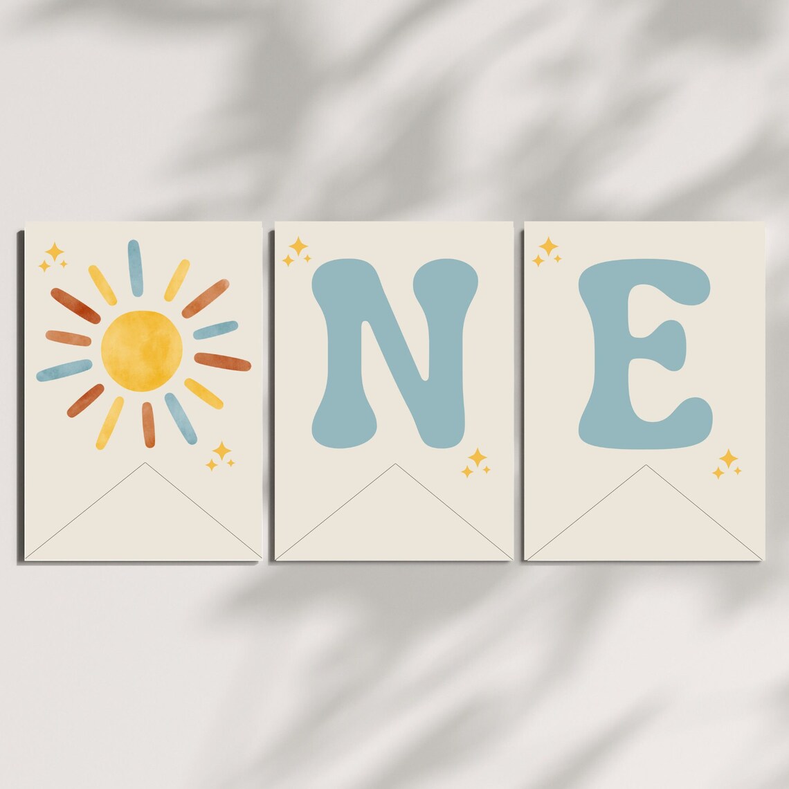 One Happy Boy Banner First Trip Around the Sun 1st Birthday Banner ...