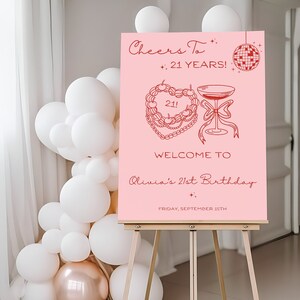 21st Birthday Welcome Sign | 21 Birthday | Birthday Welcome Sign ...