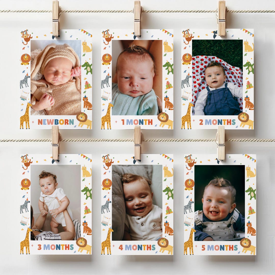Wild One Birthday Banner, Wild One Photo Banner, Photo Milestone Banner ...