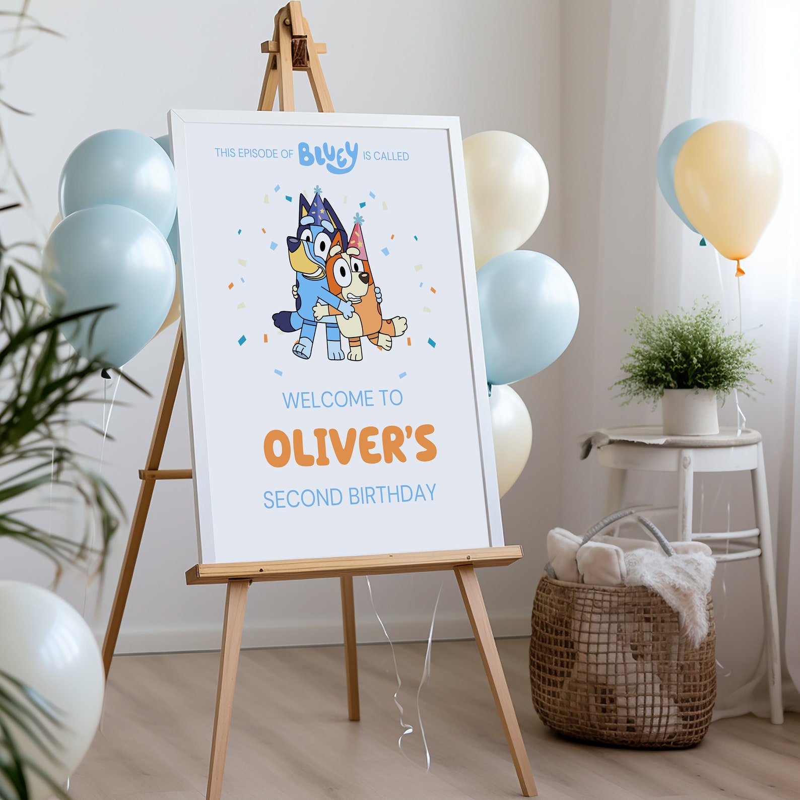 Bluey Birthday Welcome Sign Bluey Bluey Birthday Bluey Party Welcome ...