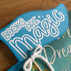 Books Are Magic Printable Pennant, Cute Reading Nook Decor, Library ...