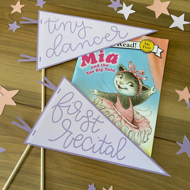 First Dance Recital Pennant, Tiny Dancer Flag, Dance Sign, Dancer Gift ...