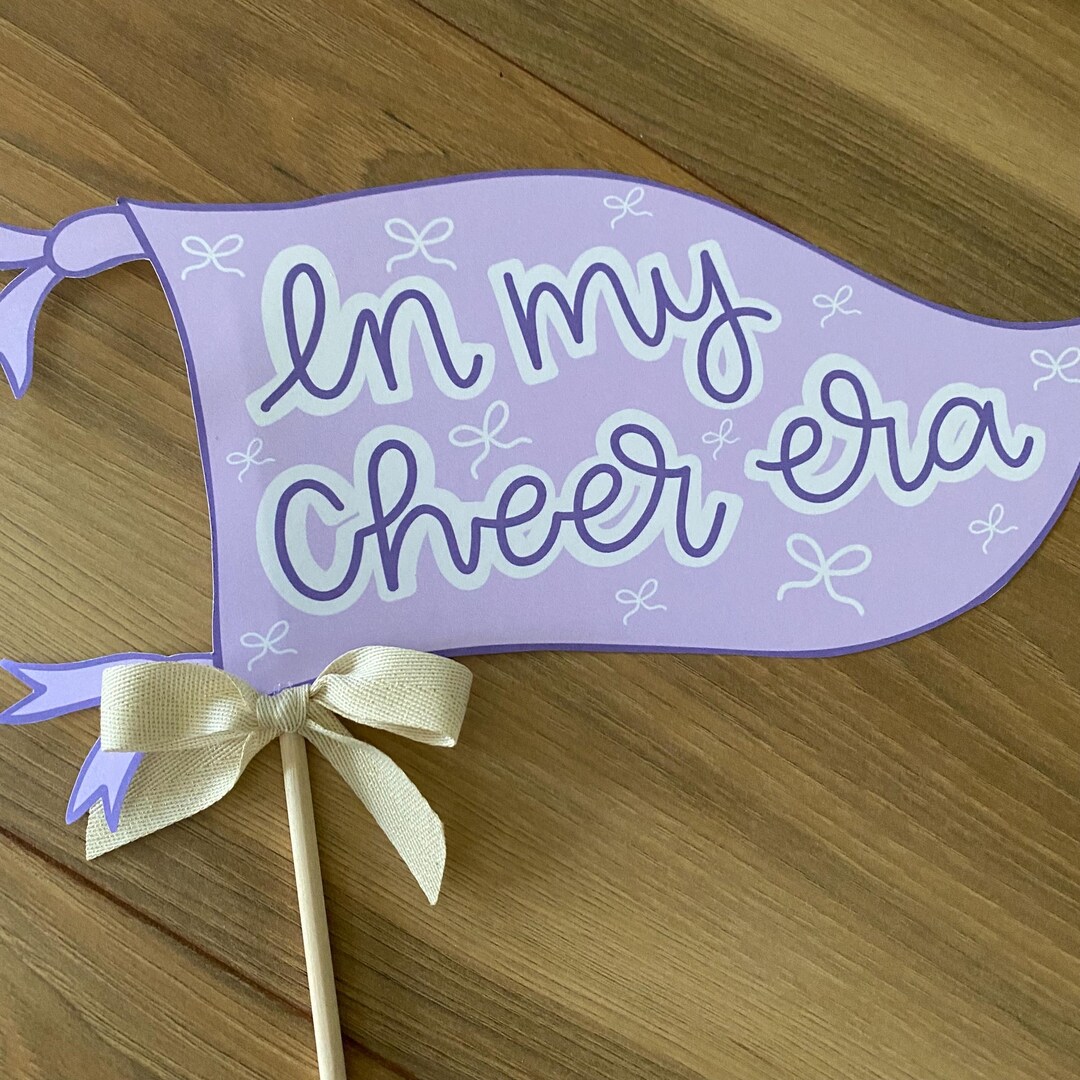 In My Cheer Era Pennant, Cheerleader Photo Prop, Cheerleader Sister ...