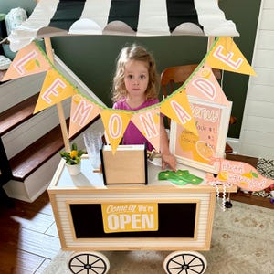 Printable Lemonade Stand Dramatic Play Set | Kids Pretend Play Business ...
