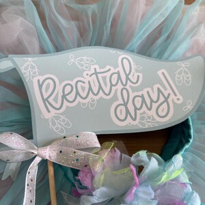 Dance Recital Day Pennant, First Recital Sign, Dancer Gift, Ballet Sign ...