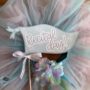 Dance Recital Day Pennant, First Recital Sign, Dancer Gift, Ballet Sign ...