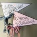 Happy Birthday Pennant Flag Printable, Let's Celebrate Card, Birthday ...