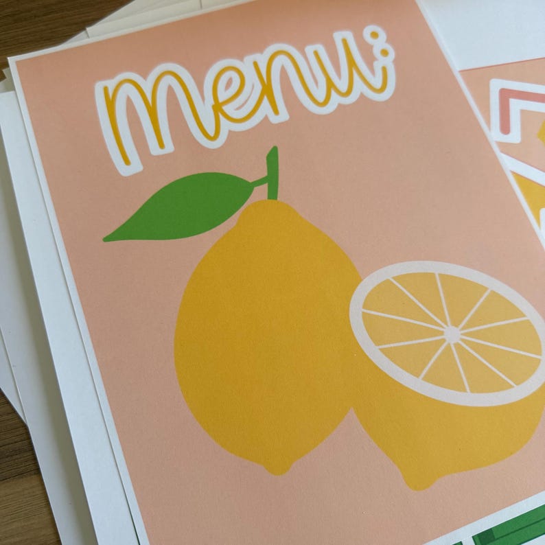 Printable Lemonade Stand Dramatic Play Set | Kids Pretend Play Business ...