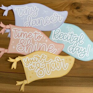 Dance Recital Day Pennant, First Recital Sign, Dancer Gift, Ballet Sign ...